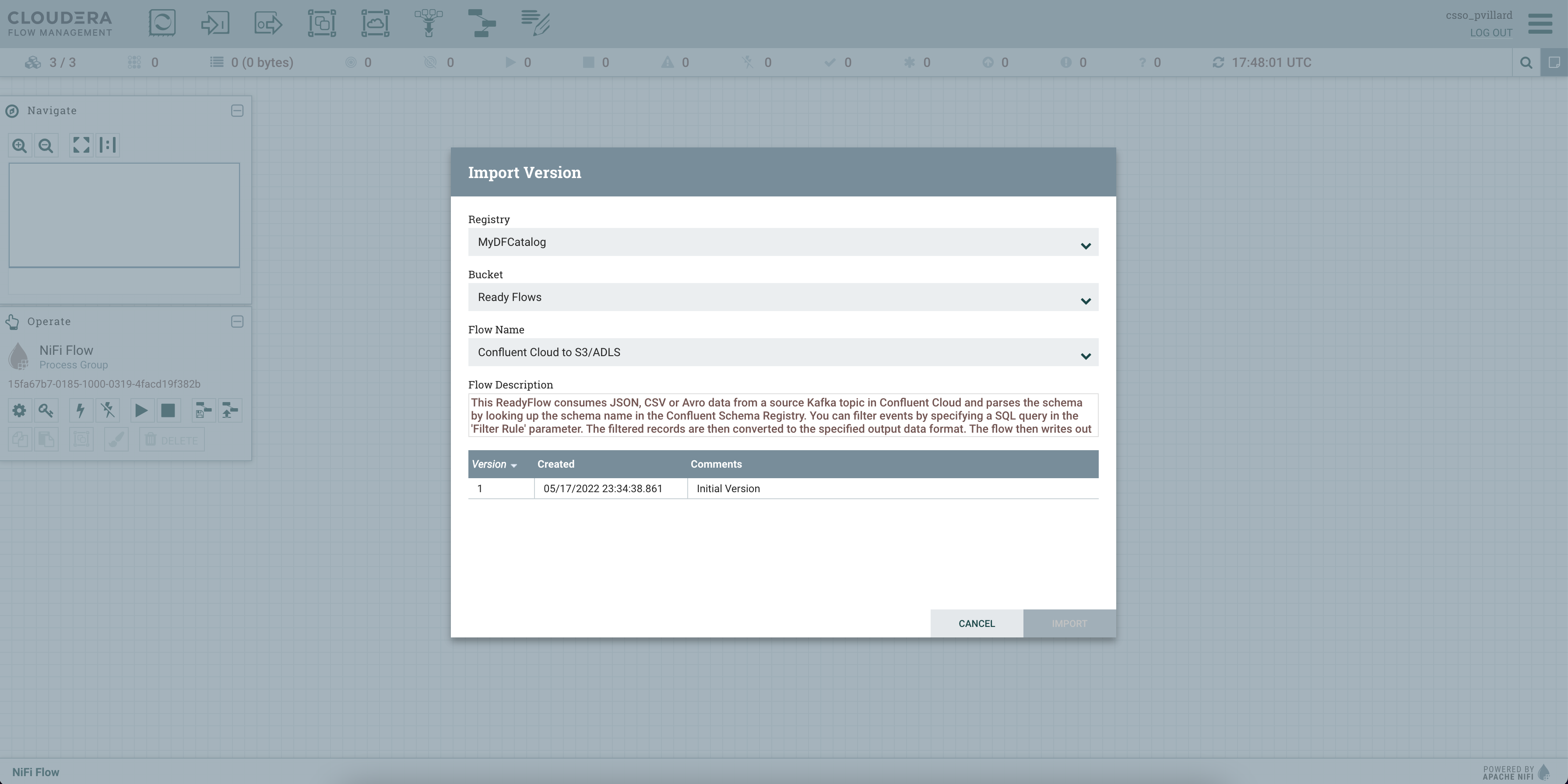 Checking out a ReadyFlow