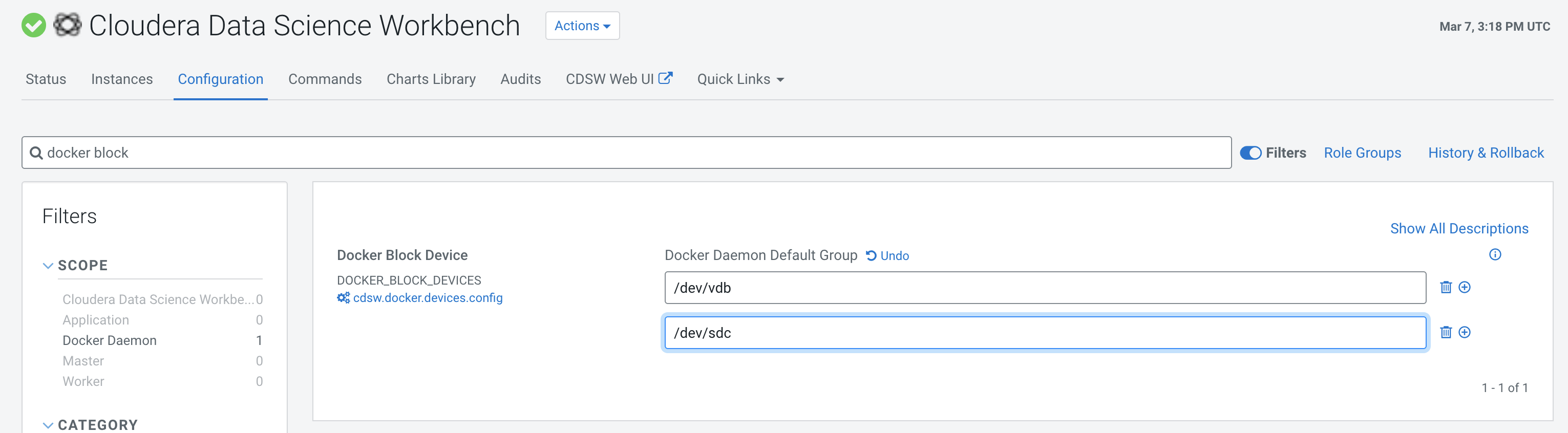 Increasing Docker storage