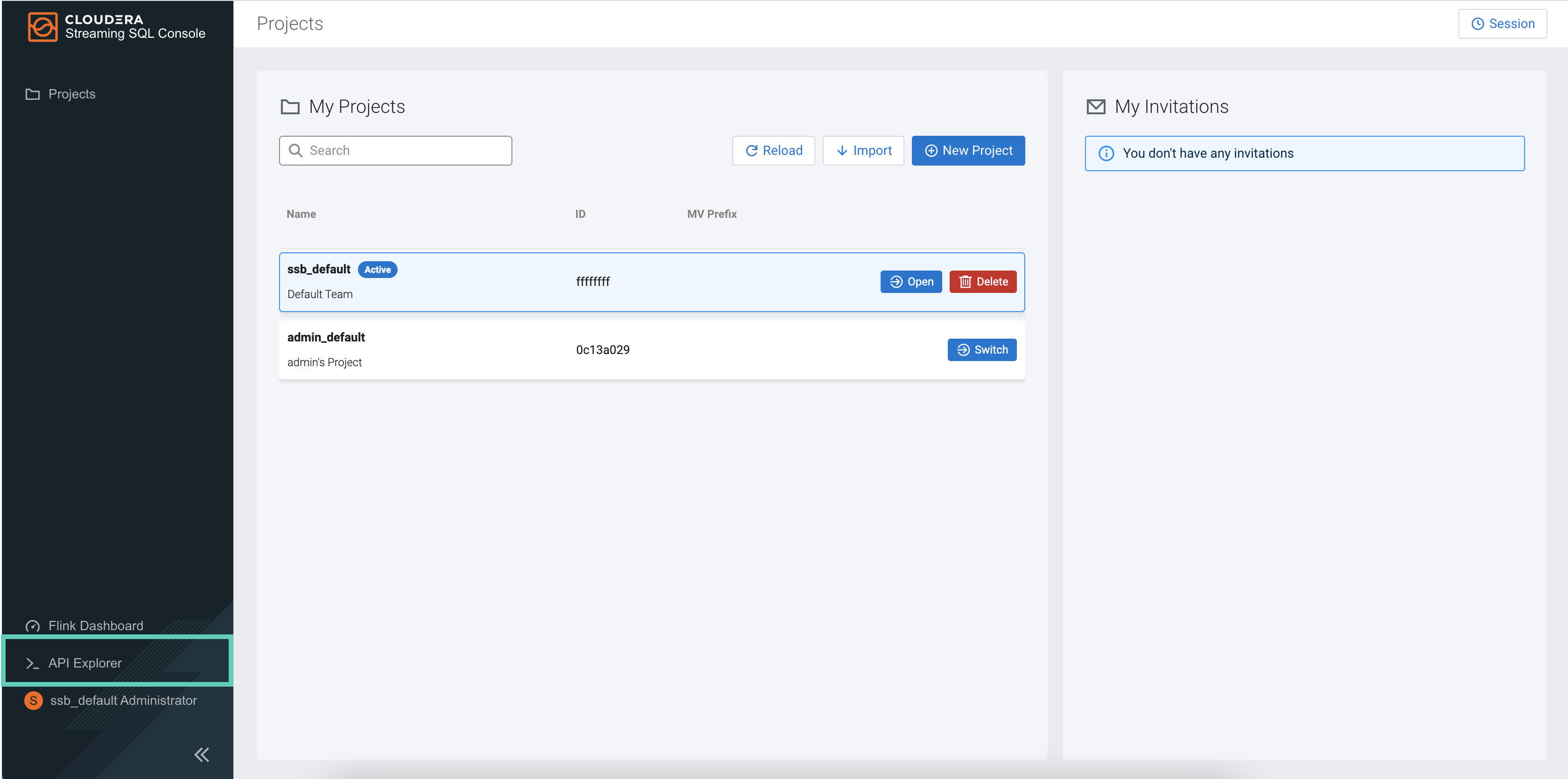 Using Cloudera SQL Stream Builder REST API