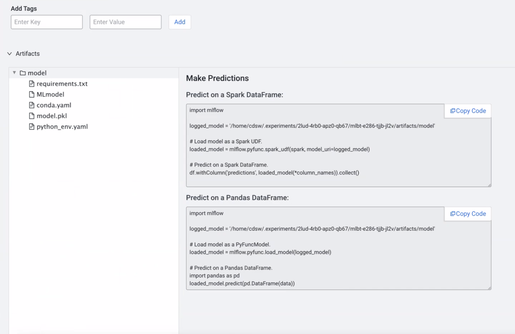Using An Mlflow Model Artifact In A Model Rest Api