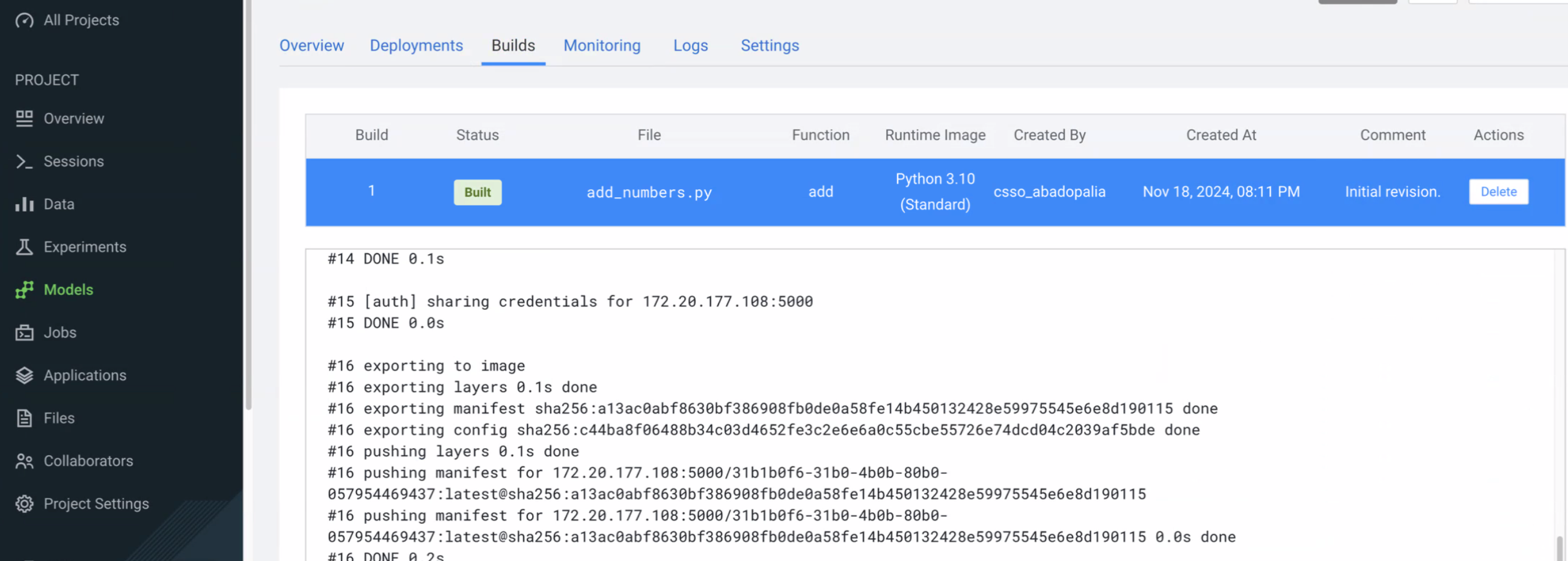 Deploying An Mlflow Model As A Cloudera Ai Model Rest Api