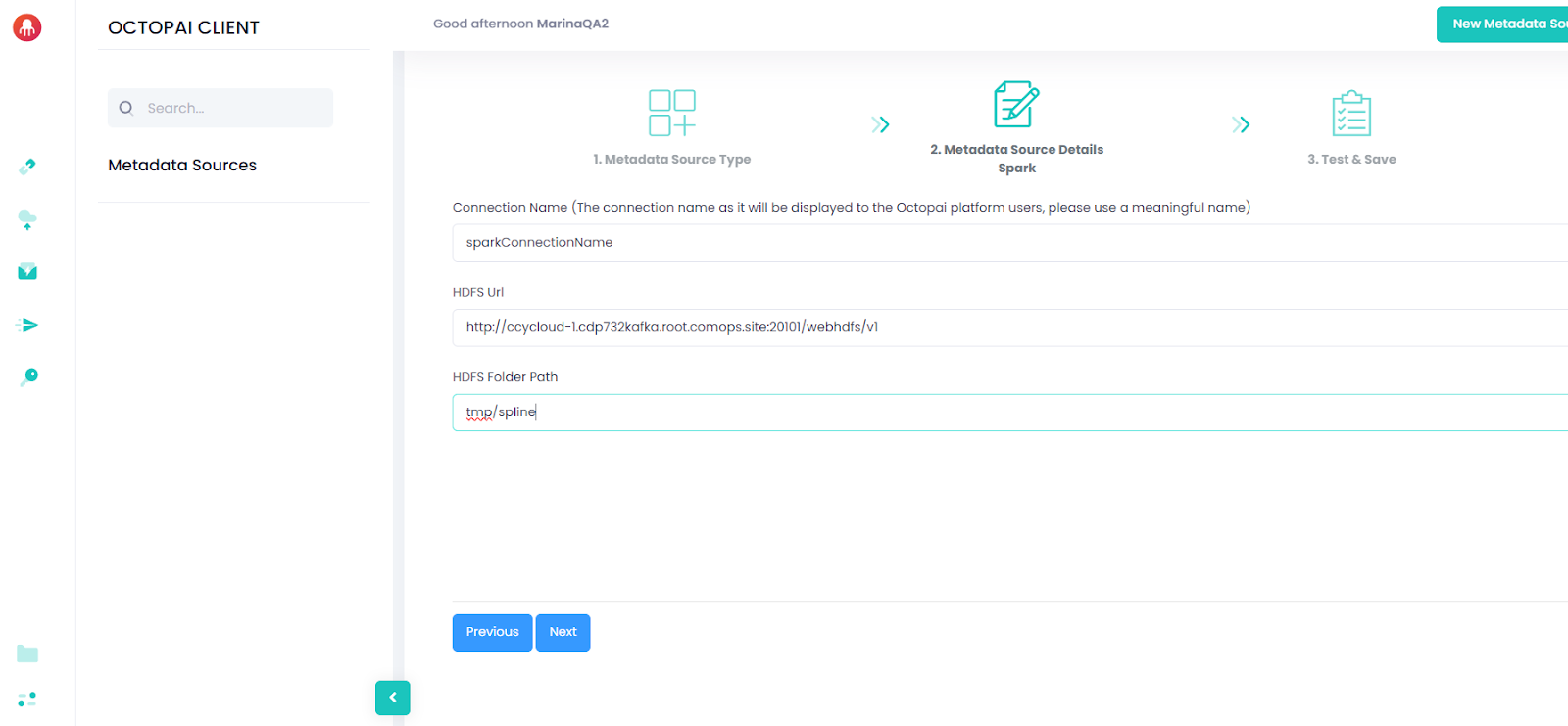 Configuring Cloudera Octopai Connector for Apache Spark