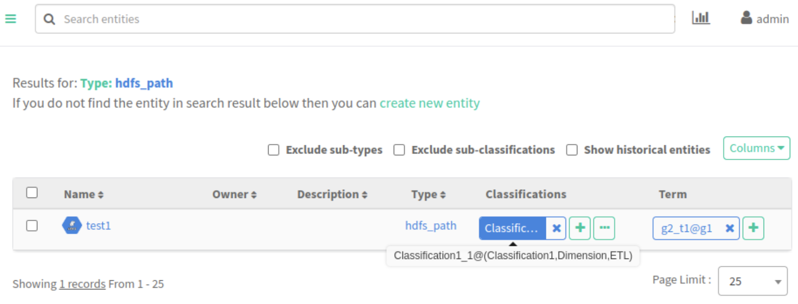 Example for finding parent object for assigned classification or term