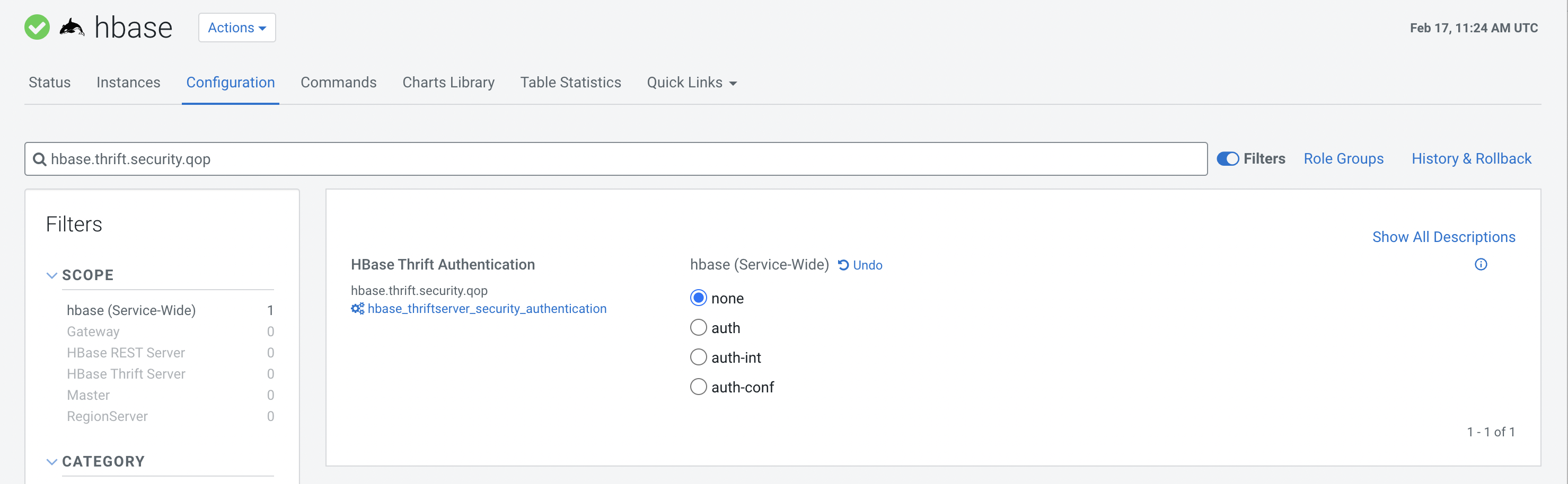Disabling Kerberos Authentication For Hbase Clients 0622