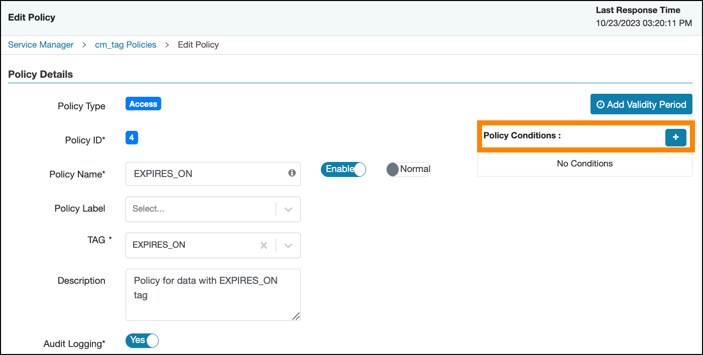 Adding a policy condition to a resource-based policy