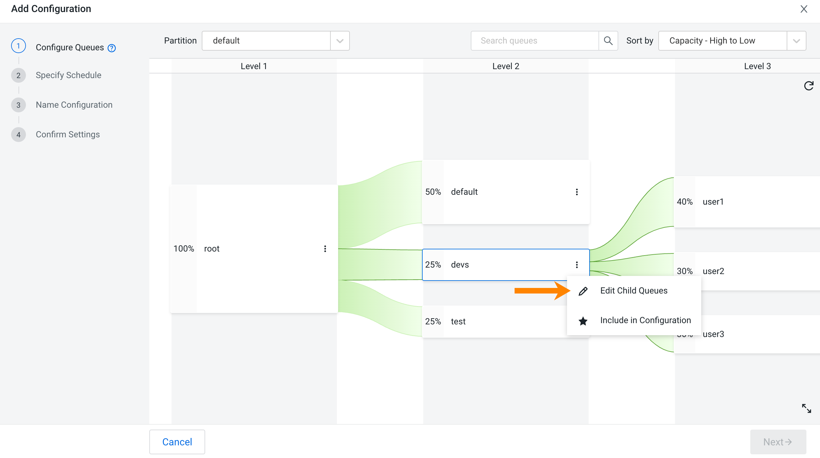 Creating a new Dynamic Configuration