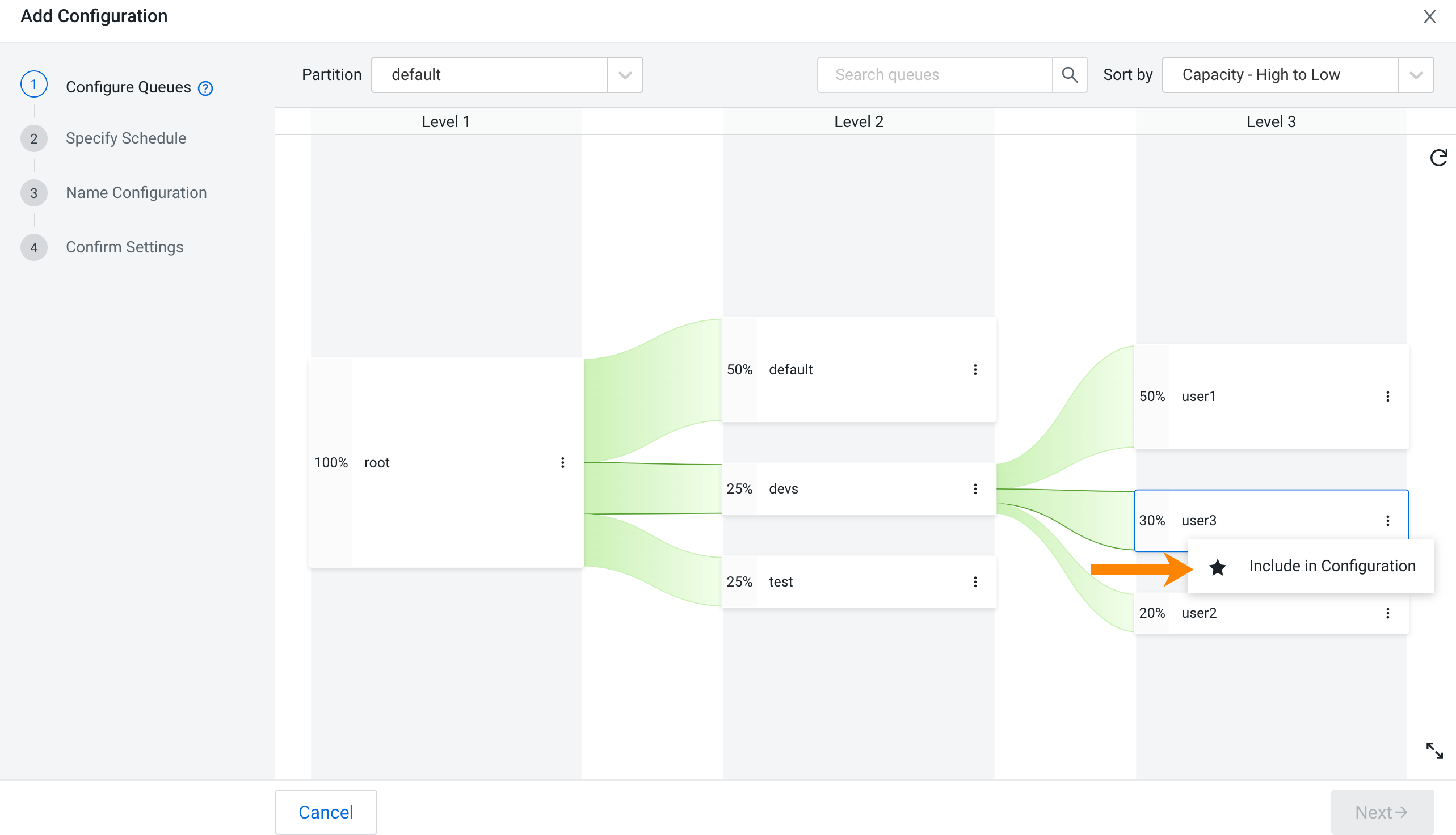 Creating a new Dynamic Configuration
